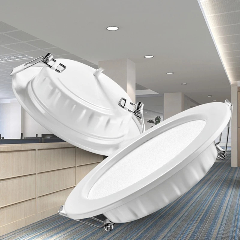 Jual Lampu Downlight LED Panel Lamp 6W/9W/12WPUTIH/KUNING Tipis Bulat ...