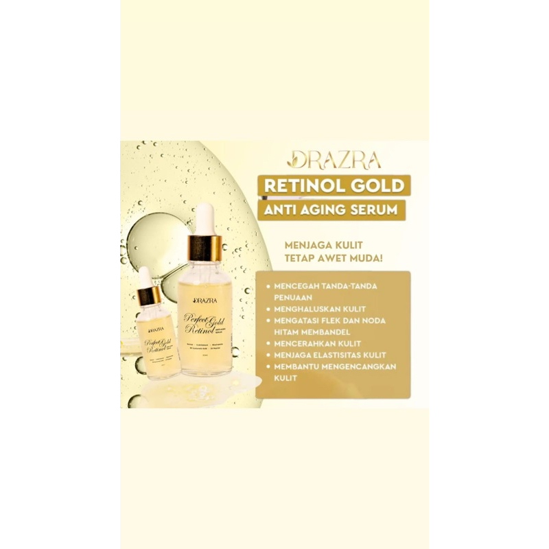 Jual Draza Retinol Gold Anti Aging Serum | Shopee Indonesia