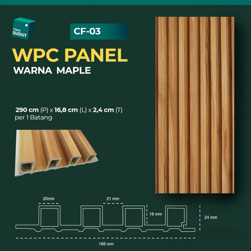 Jual WPC PANEL UKURAN 145 CM WOOD PANEL BISA INSTAN | Shopee Indonesia