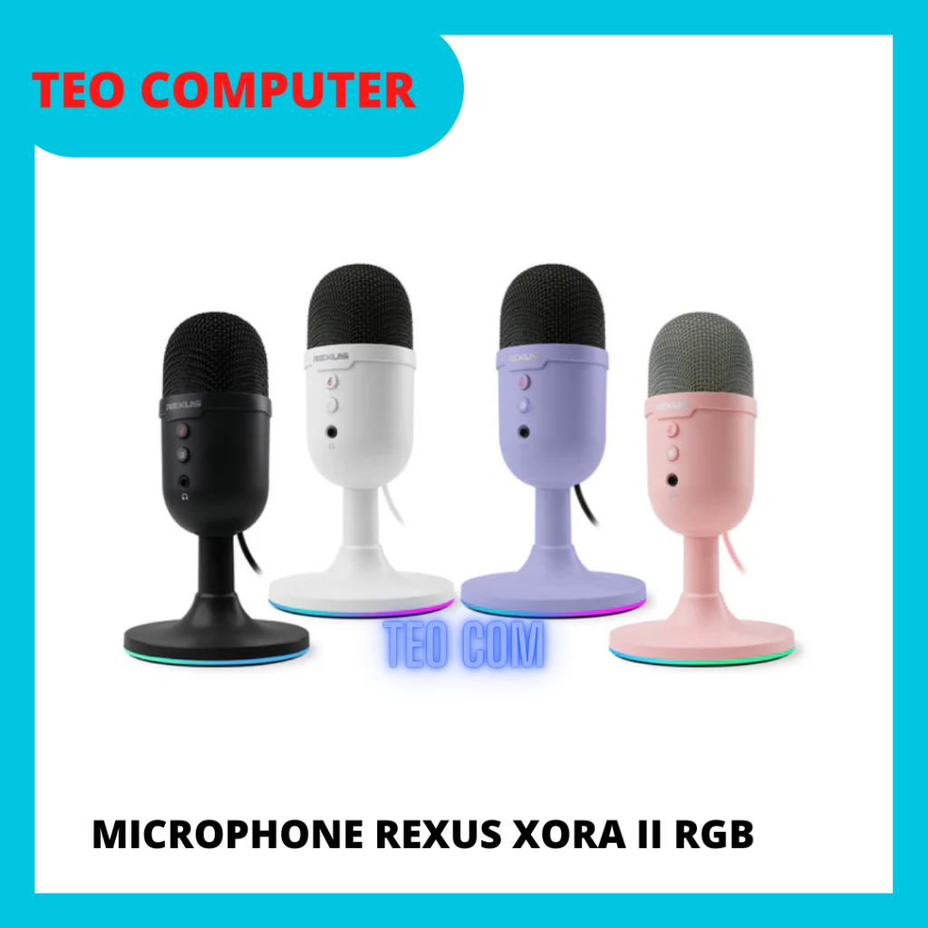 Jual MICROPHONE REXUS RGB XORA II / MICROPHONE LIVE STREAMING | Shopee Indonesia