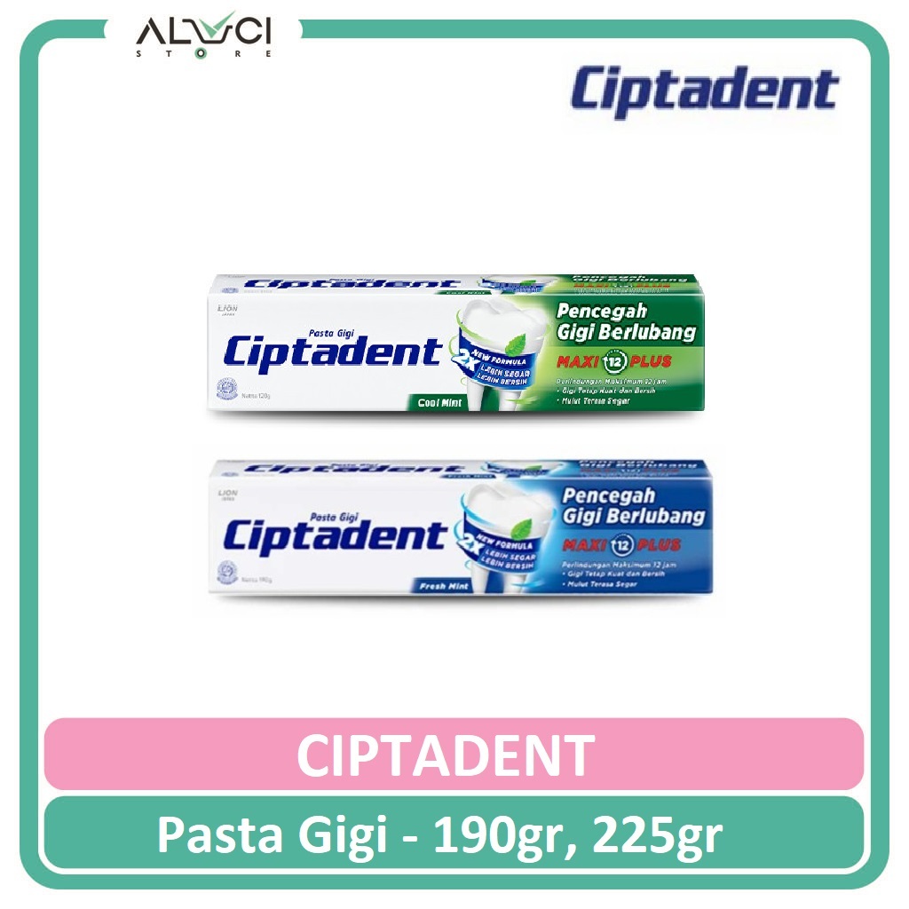 Jual Ciptadent Pasta Gigi Pencegah Gigi Berlubang 190gr l 225gr ...