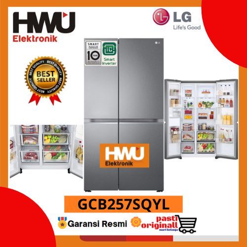 Jual LG GCB257SQYL KULKAS SIDE BY SIDE 2 PINTU 694L / Nett 647L GC-B257SQYL | Shopee Indonesia