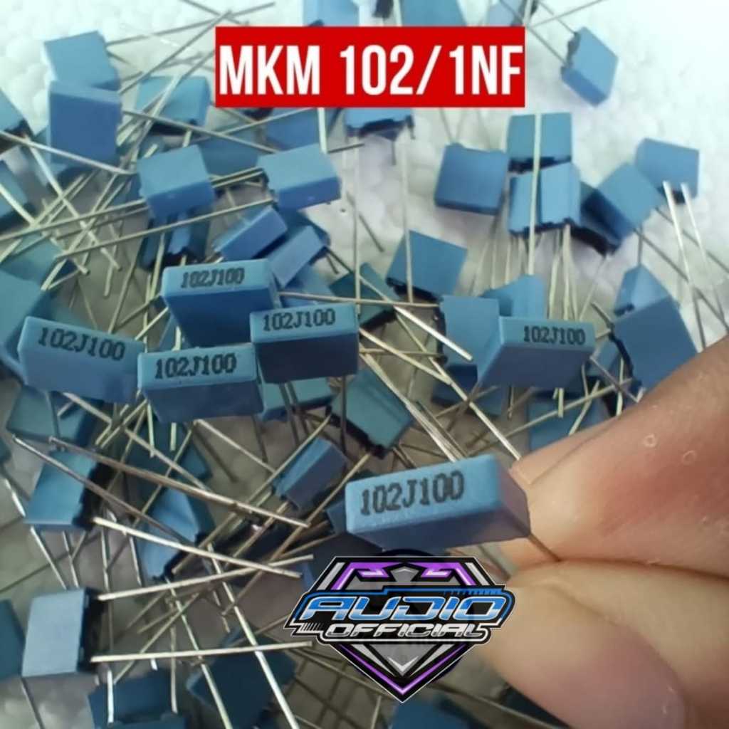 Jual Kapasitor MKM Biru / Capasitor 102 1nf 100V Kualitas Original RoHS | Shopee Indonesia