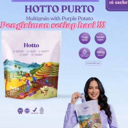 Jual Hotto Purto - 1 Pouch (16 Sachet) Superfood Multigrain Untuk Gaya ...