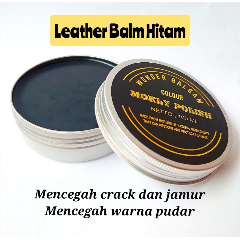 Jual semir hitam/leather balm/wonder balsam/semir black 100gram untuk ...