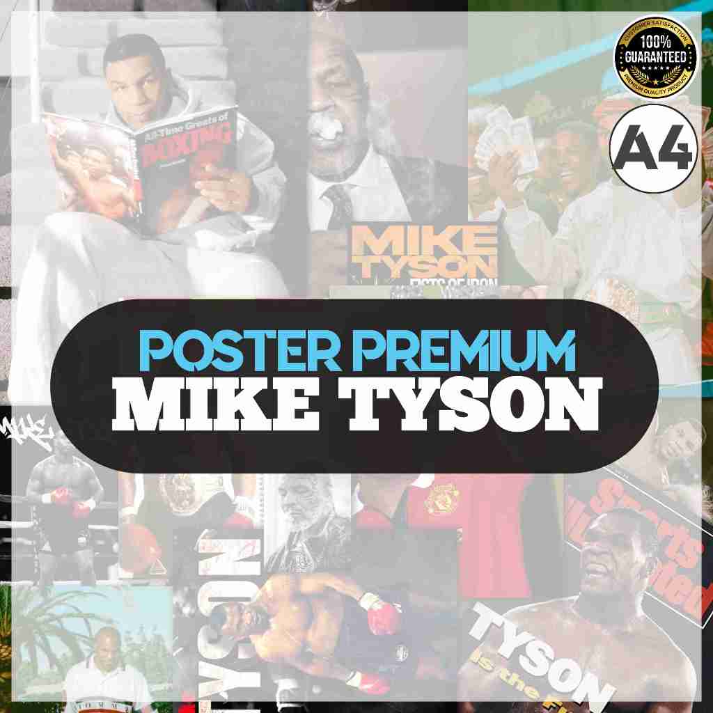 Jual poster dinding aesthetic / wall art poster mike tyson | Shopee ...