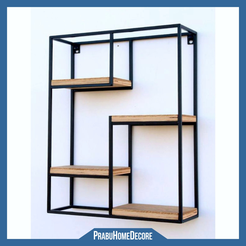 Jual Rak Persegi Vintage Retro 4 Layer Minimalis Aksesoris Kamar ...