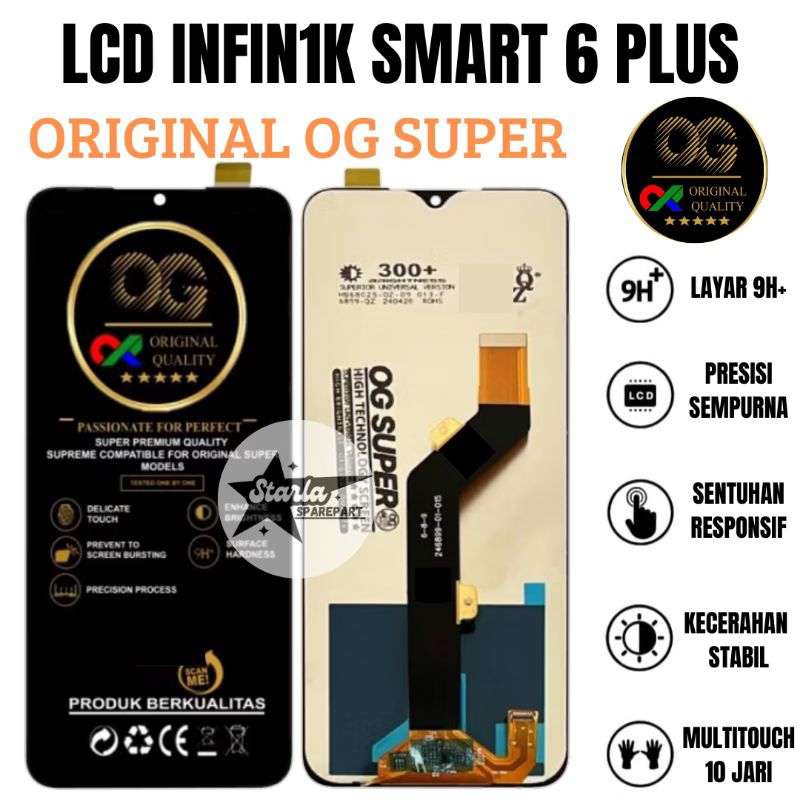 Jual LCD TOUCHSCREEN INFINIX SMART 6 PLUS X6823/X6823C OG SUPER GRATIS ...