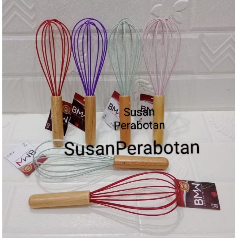Jual Kocokan Telur Silikon/Whisk Silicon Pengocok telur Gagang Kayu ...