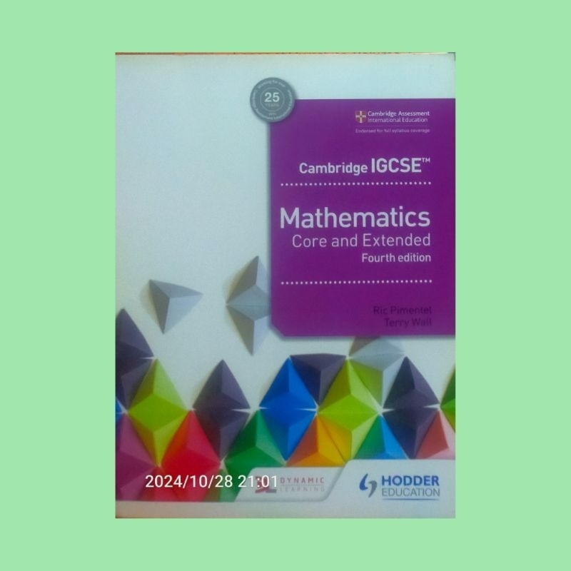 Jual CAMBRIDGE IGCSE MATHEMATICS CORE AND EXTENDED FOUR EDITION ...