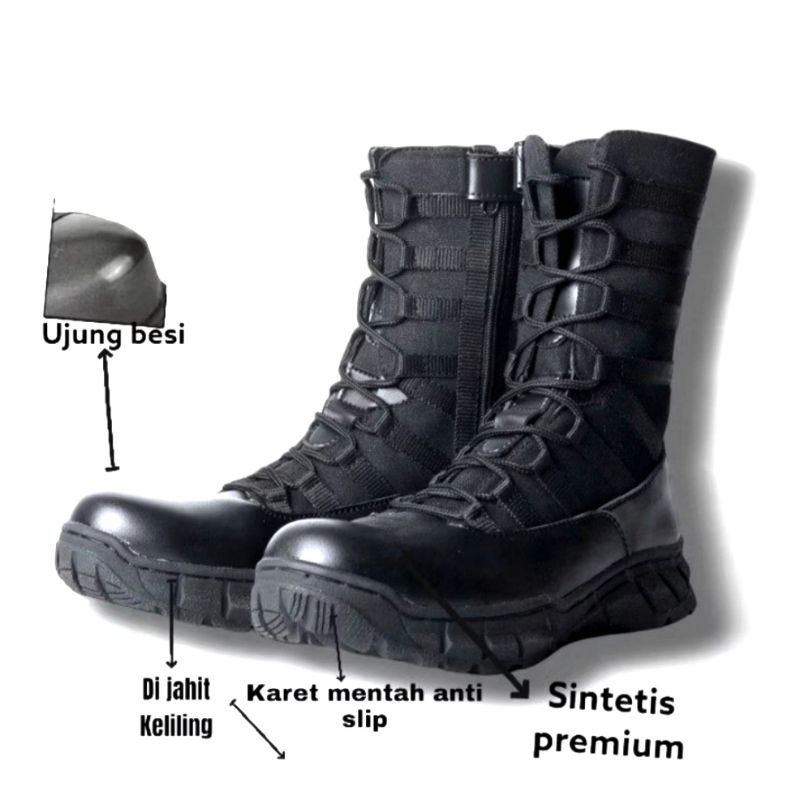 Jual Sepatu PDL NINJA Sepatu boots tactical model Terbaru Ninja Tingi ...