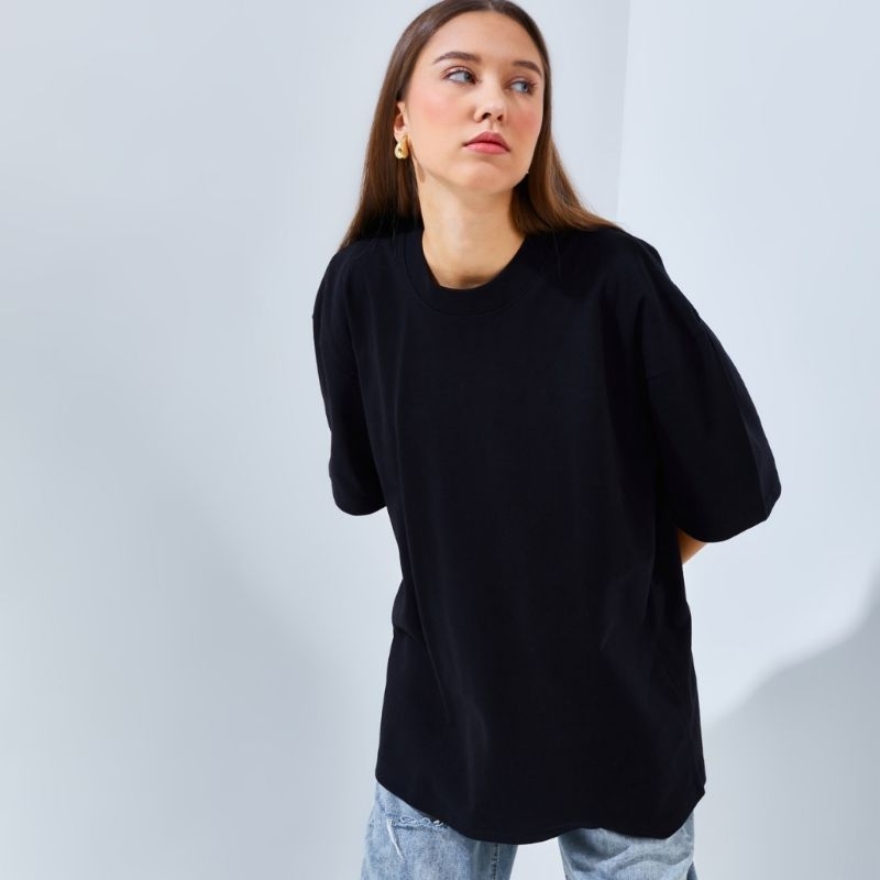 Jual BM LABEL - Black NT Oversize | Shopee Indonesia