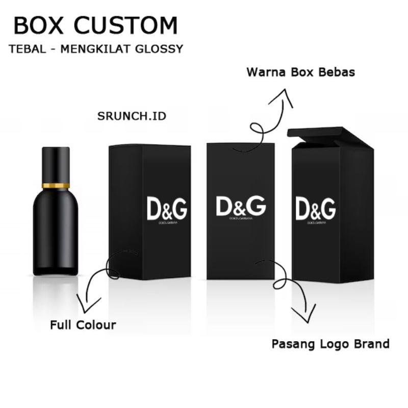 Jual [1PCS] BOX PARFUME CUSTOM DESAIN//FREE DESAIN//PASANG LOGO BRAND ...