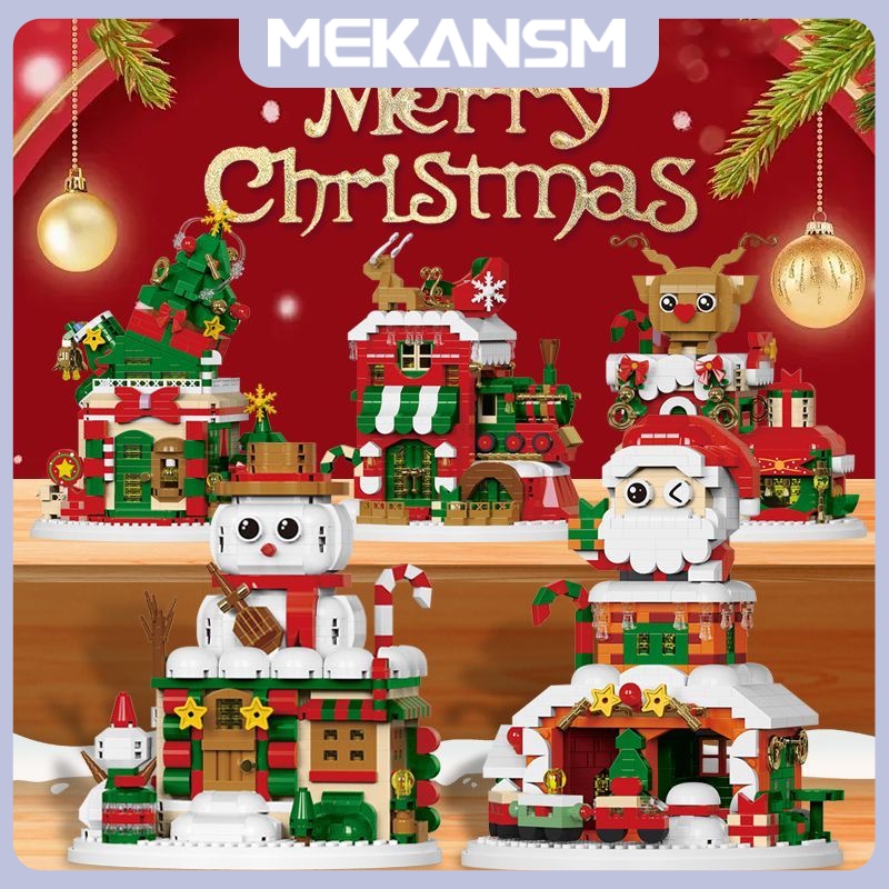 Jual MEKANSM NEW Christmas Blocks Series Natal 3D Model Mainan Blok ...