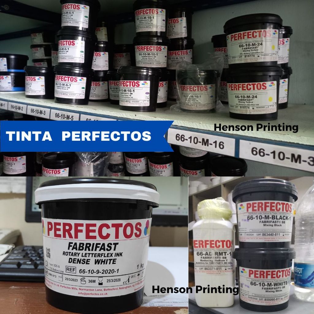 Jual Tinta Perfectos Mesin Cetak Flexo Dense White/Dense Black/Tinta ...