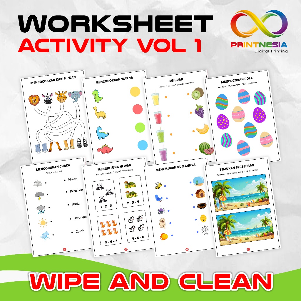 Jual Buku Aktivitas Pertama ku Activity Worksheet - Lembar Kerja ...