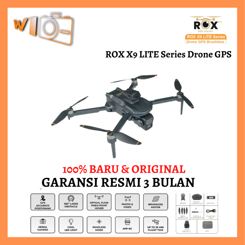 Jual ROX X9 LITE Series Drone GPS Brushless 25 Min Flight Time with ...