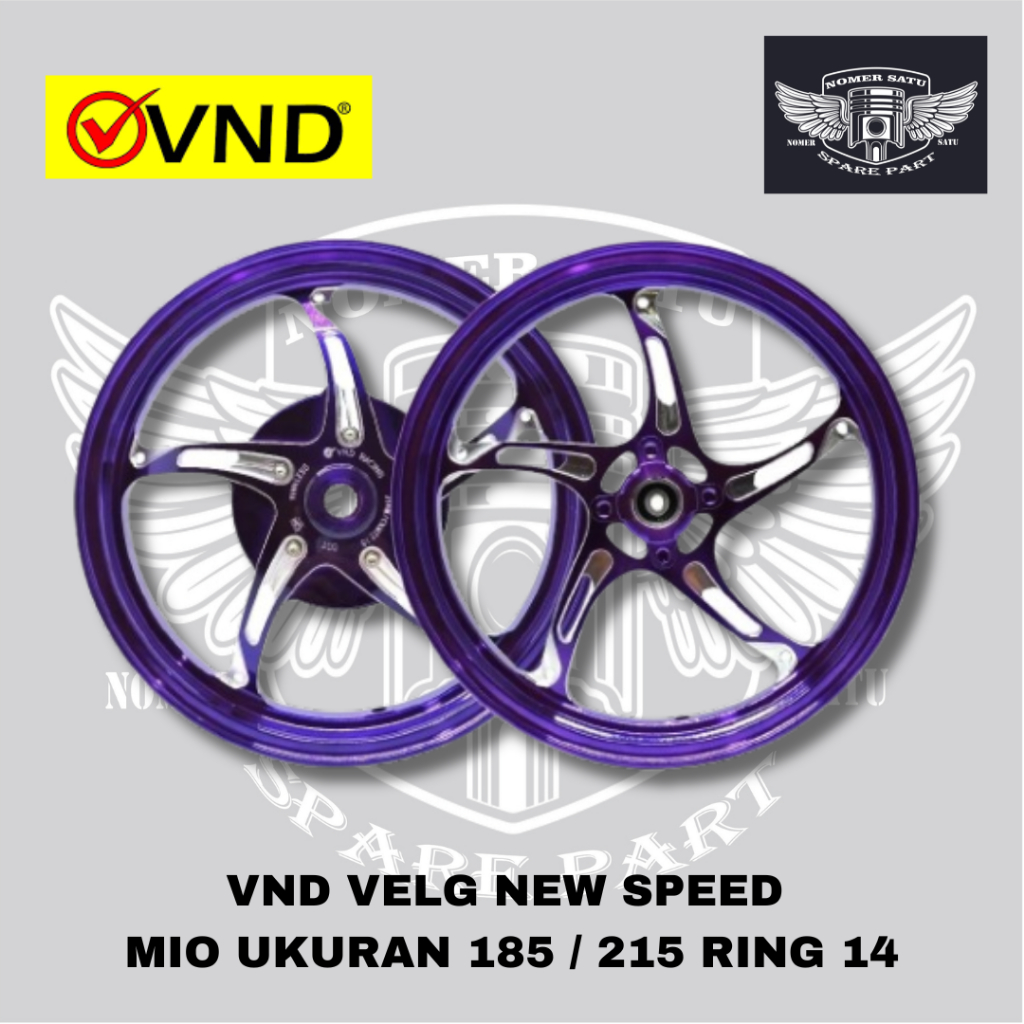 Jual VND VELG RACING NEW SPEED MIO SPORTY MIO OLD MIO J FINO 115 SOUL GT UKURAN 185 215 RING 14 ...