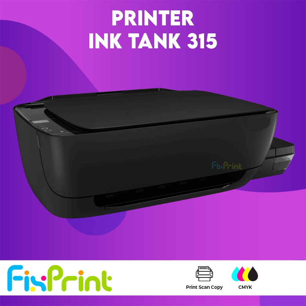 Jual Printer Ink Tank HP 315 Print Scan Copy Infus Pabrik All in One ...