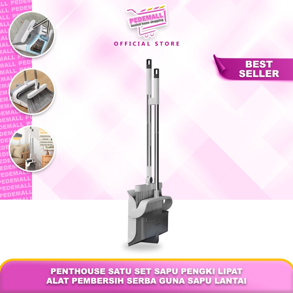 Jual PENTHOUSE Satu Set Sapu Pengki Lipat Alat Pembersih Serba Guna ...