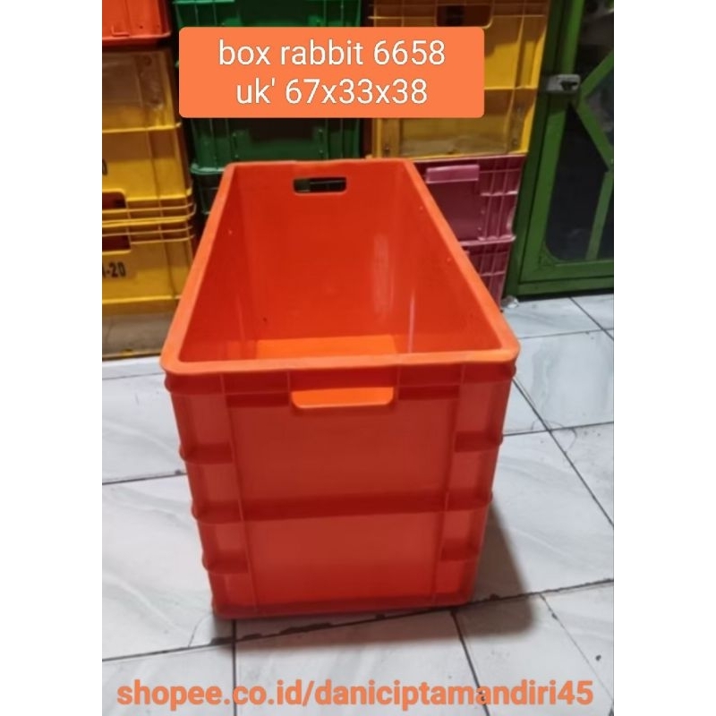 Jual box container rabbit 6658, box industri serbaguna, bekas | Shopee ...