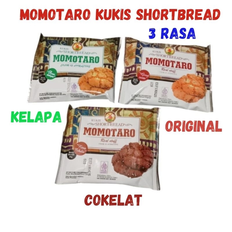 Jual MOMOTARO KUKIS SHORTBREAD BY AOKA 10 PCS Rasa original coklat ...