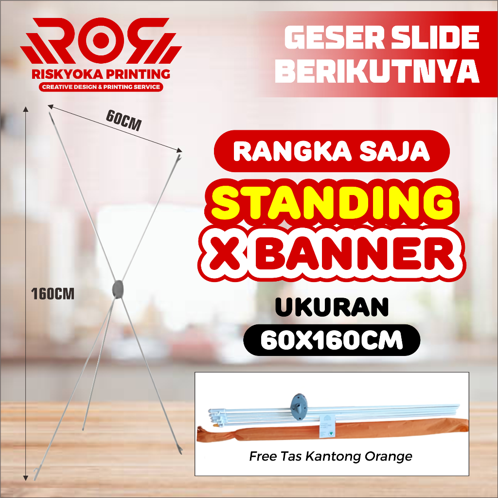 Jual Rangka Tiang Standing X Banner | Shopee Indonesia