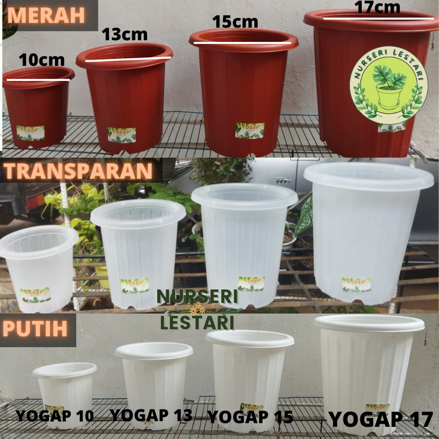Jual Pot Tinggi Plastik Tebal Yogap YPT Ukuran 10 13 15 17 19 25 Warna ...
