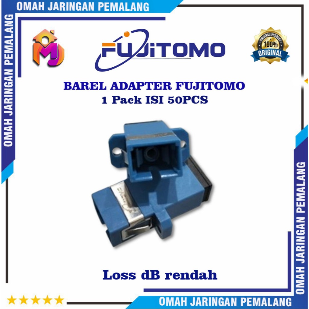 Jual Barel Adapter Fiber Optik Merk Fujitomo loss Rendah/Adapter ...