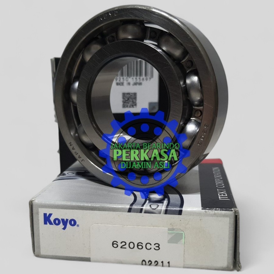 Jual BEARING 6206 / 6206 C3 POLOS TANPA TUTUP KOYO ORIGINAL | Shopee Indonesia