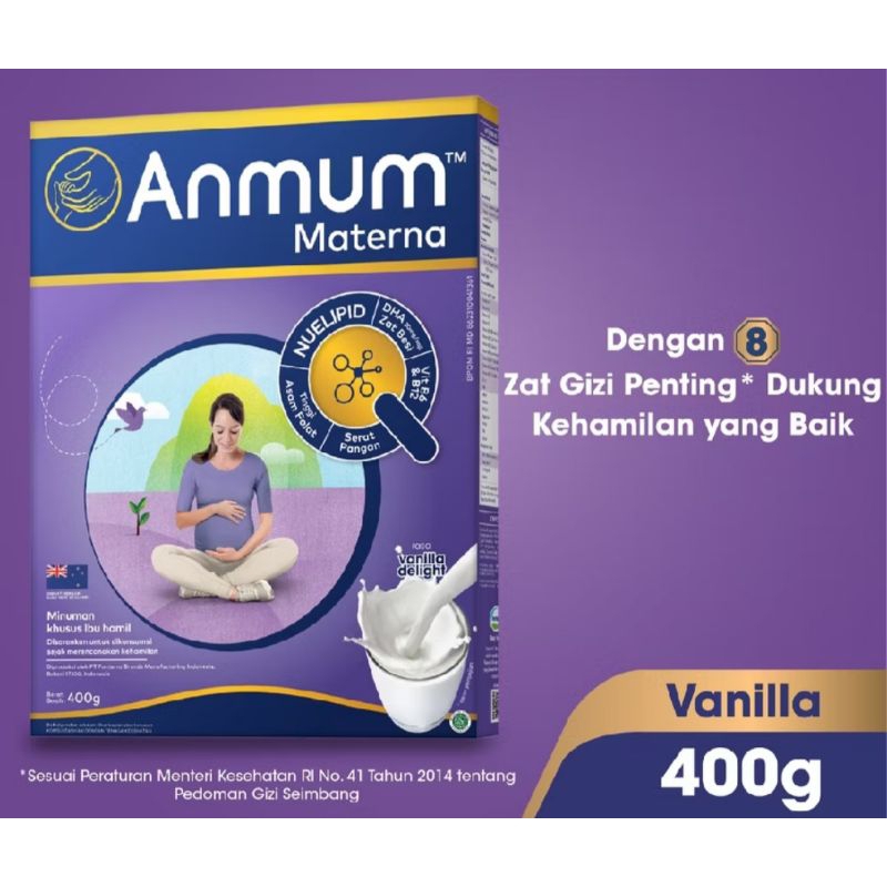 Jual Anmum Materna Susu Nutrisi Ibu Hamil Vanilla 400g | Shopee Indonesia