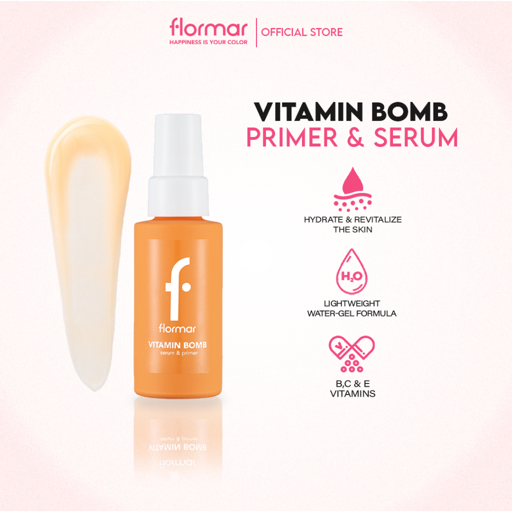 Jual Flormar Vitamin Bomb Serum & Primer | Shopee Indonesia