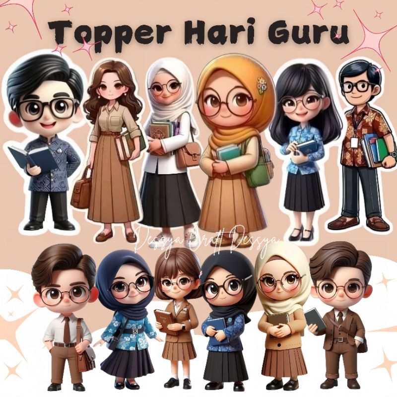 Jual (PART1) - TOPPER BUKET HARI GURU - TOPPER PERLENGKAPAN BUKET ...