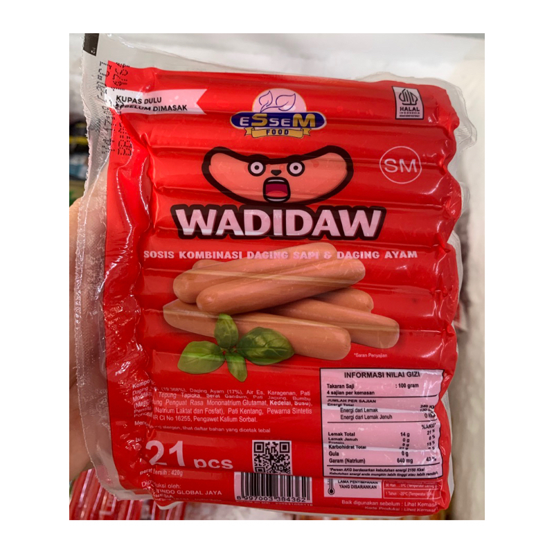 Jual SOSIS WADIDAW-SOSIS-PRAKTIS-FROZEN FOOD-KULINER-MAKANAN BEKU ...