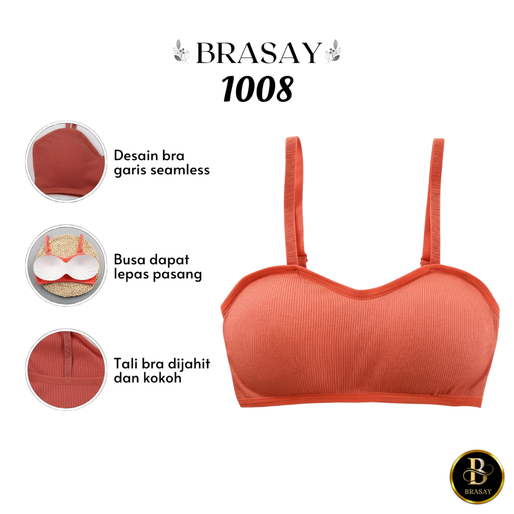 Jual Brasay Bra Fashion Wanita Bra Tanpa Kawat Sport Bra Push Up ...