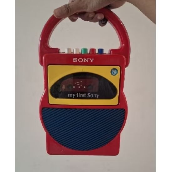 Jual my first sony cassette player kondisi normal body mulus warna ...