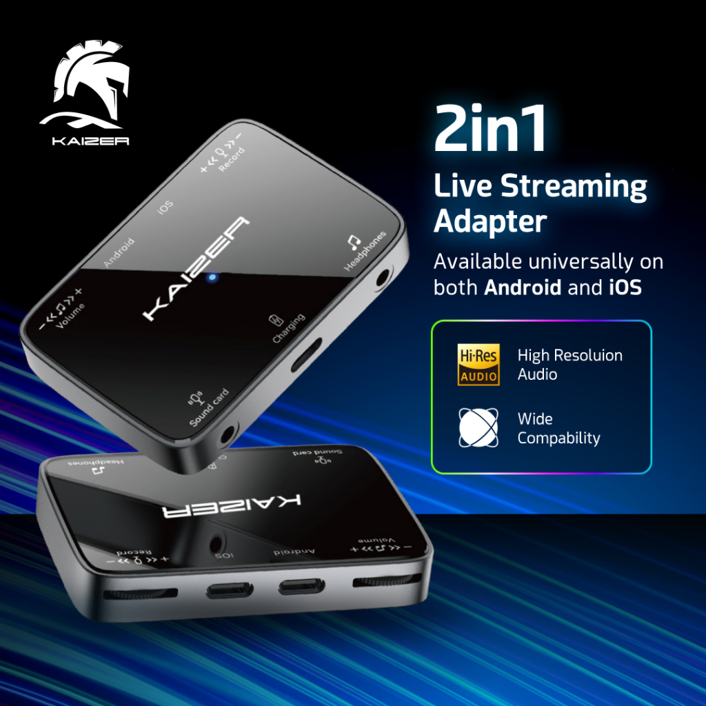 Jual Kaizer KZ05 Stereo Live Streaming Dock 2 in 1 Android & Lightning ...