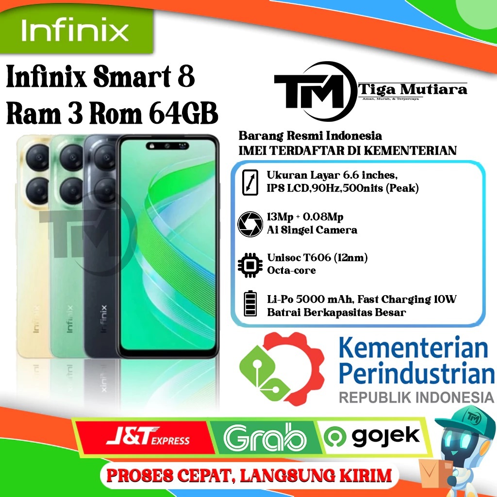 Jual Infinix Smart 8 Ram 3/64GB | Ram 4/64GB | Ram 4/128GB | Shopee ...