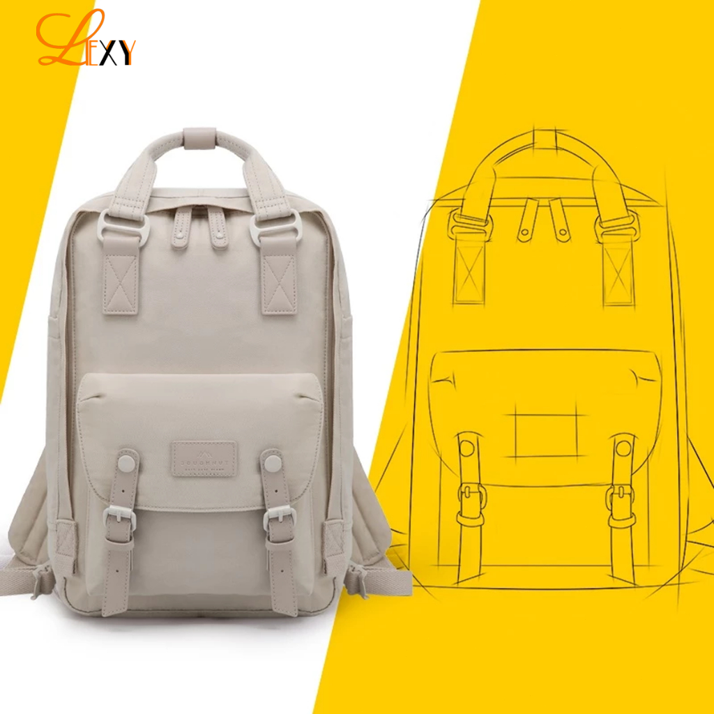 Jual LEXY Doughnut Macaroon Backpack Tas Sekolah Wanita Anti Air Tas ...