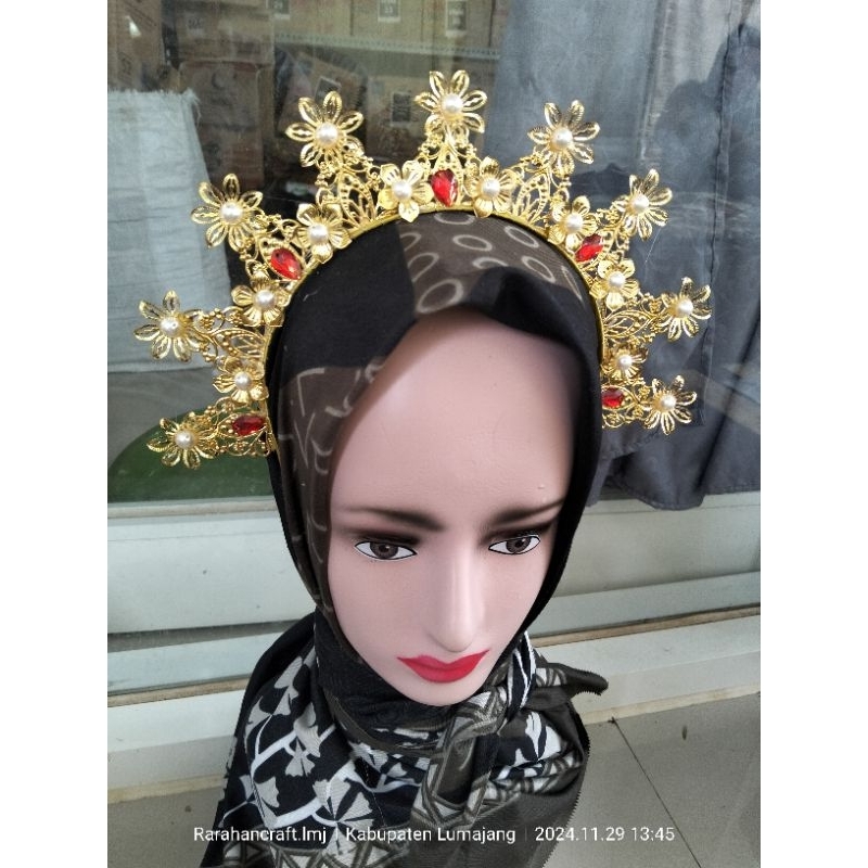 Jual (style 27)bando adat/bando tari/mahkota | Shopee Indonesia