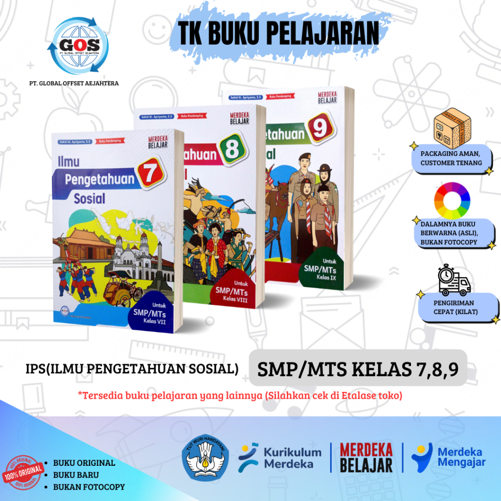 Jual BUKU SISWA ILMU PENGETAHUAN SOSIAL (IPS) KELAS 7,8,9 KURIKULUM ...