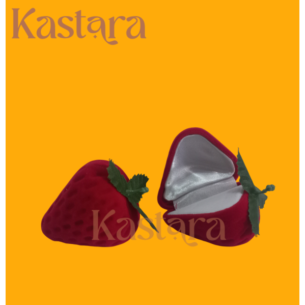 Jual Kotak Tempat Cincin Karakter Bentuk STRAWBERRY Model Stroberi Box ...