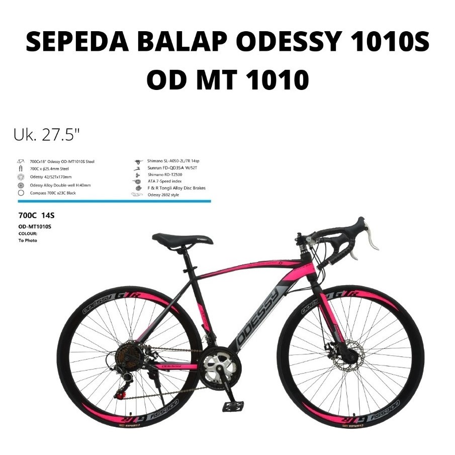 Jual SEPEDA BALAP ROADBIKE ODESSY MT 1010S 700c DARK GREEN | Shopee Indonesia