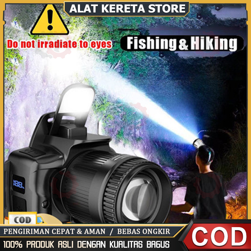 Jual COD Senter led super terang/ senter kepala /senter kepala super ...