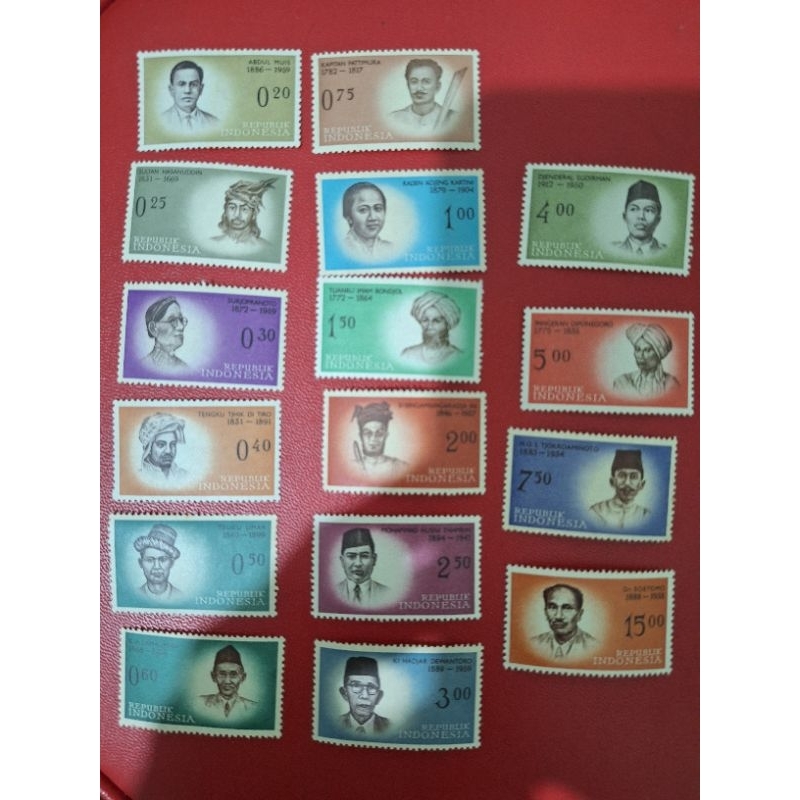Jual perangko kuno seri pahlawan isi 16 pcs | Shopee Indonesia
