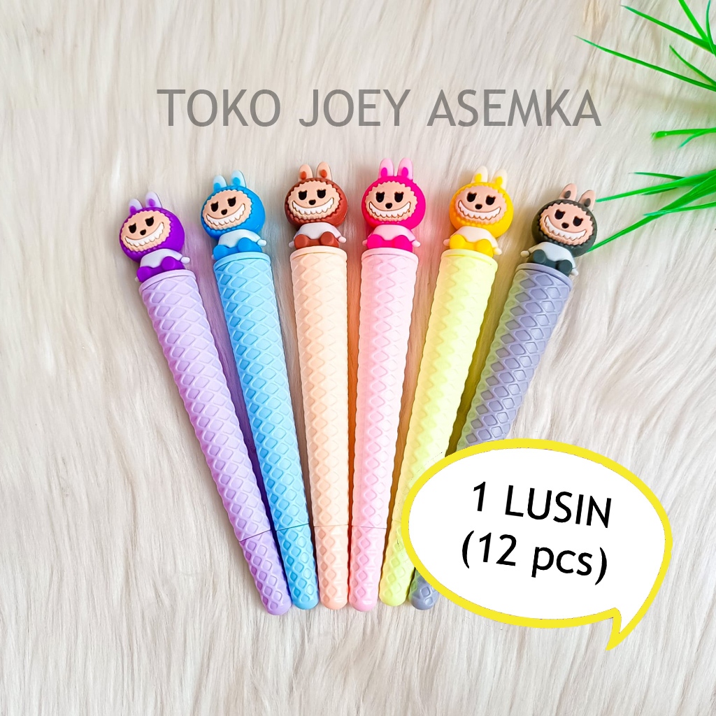 Jual (12 PCS) PEN ES KRIM LABUBU PULPEN ICE CREAM LISA BLACKPINK POP ...