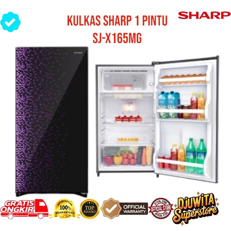 Jual KULKAS SHARP 1 PINTU SJ-X165MG 133 LITER | Shopee Indonesia