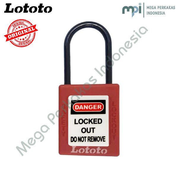 Jual Gembok Safety LOTO Lototo LS32 RED Thermoplastic Padlock | Shopee ...