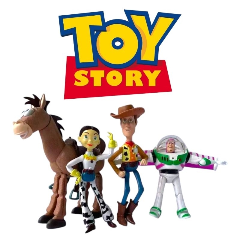 Jual 4 Pcs / Set Toys Story Woody Jessie Kuda Bullseye Buzz Lightyear ...