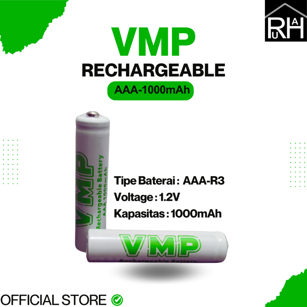 Jual Battery Cas AA AAA VMP Battery Rechargeable A2 A3 Batu Baterai ...